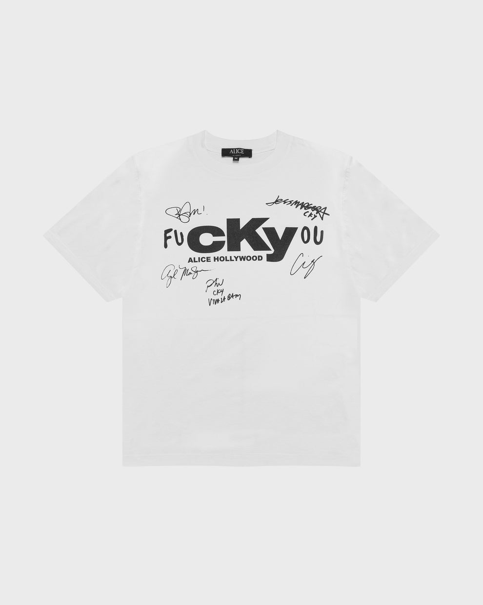CKY AUTOGRAPH T-SHIRT (WHITE) – ALICE HOLLYWOOD